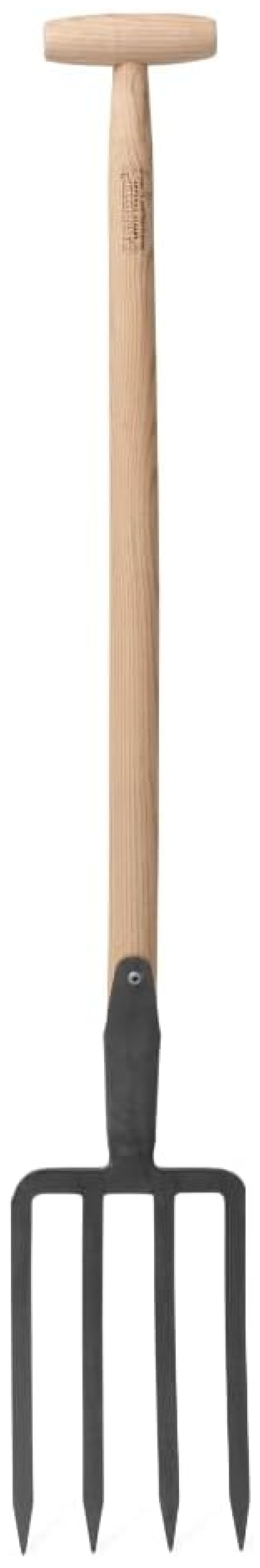 Dutch Digging Fork with Long T-Handle | Heavy-Duty Steel Garden Tool ...