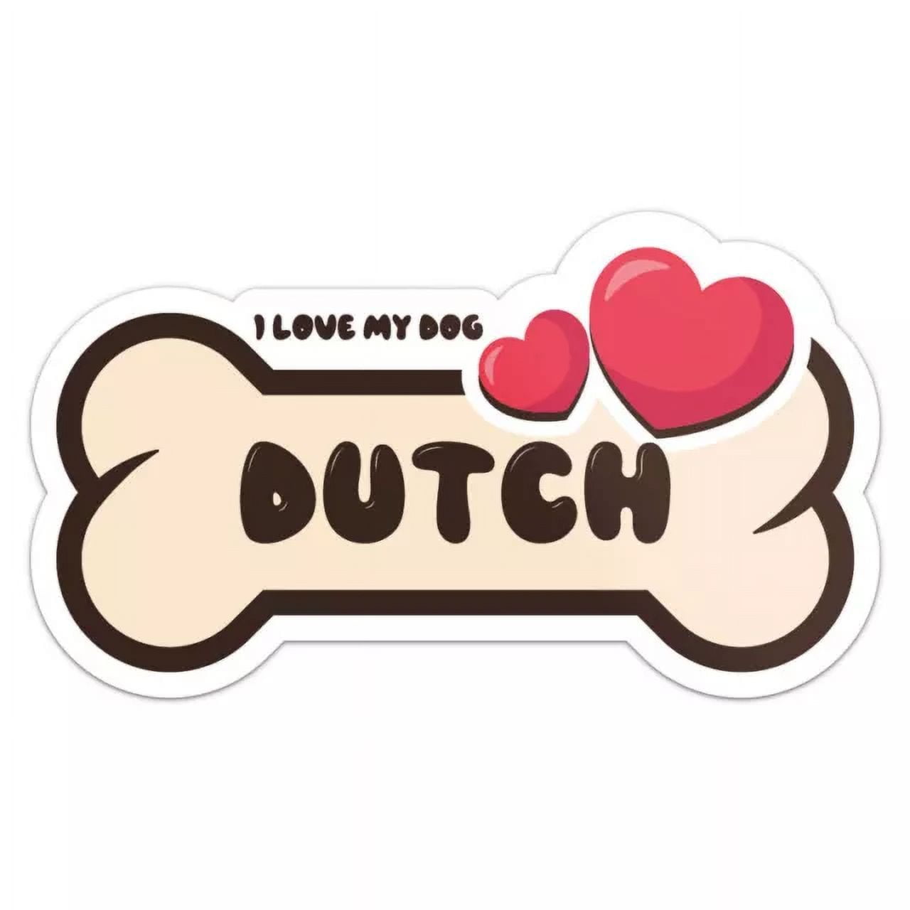 Dutch Dog Sticker Phone Decal Water Bottle Stickers Car Decals, Laptop ...