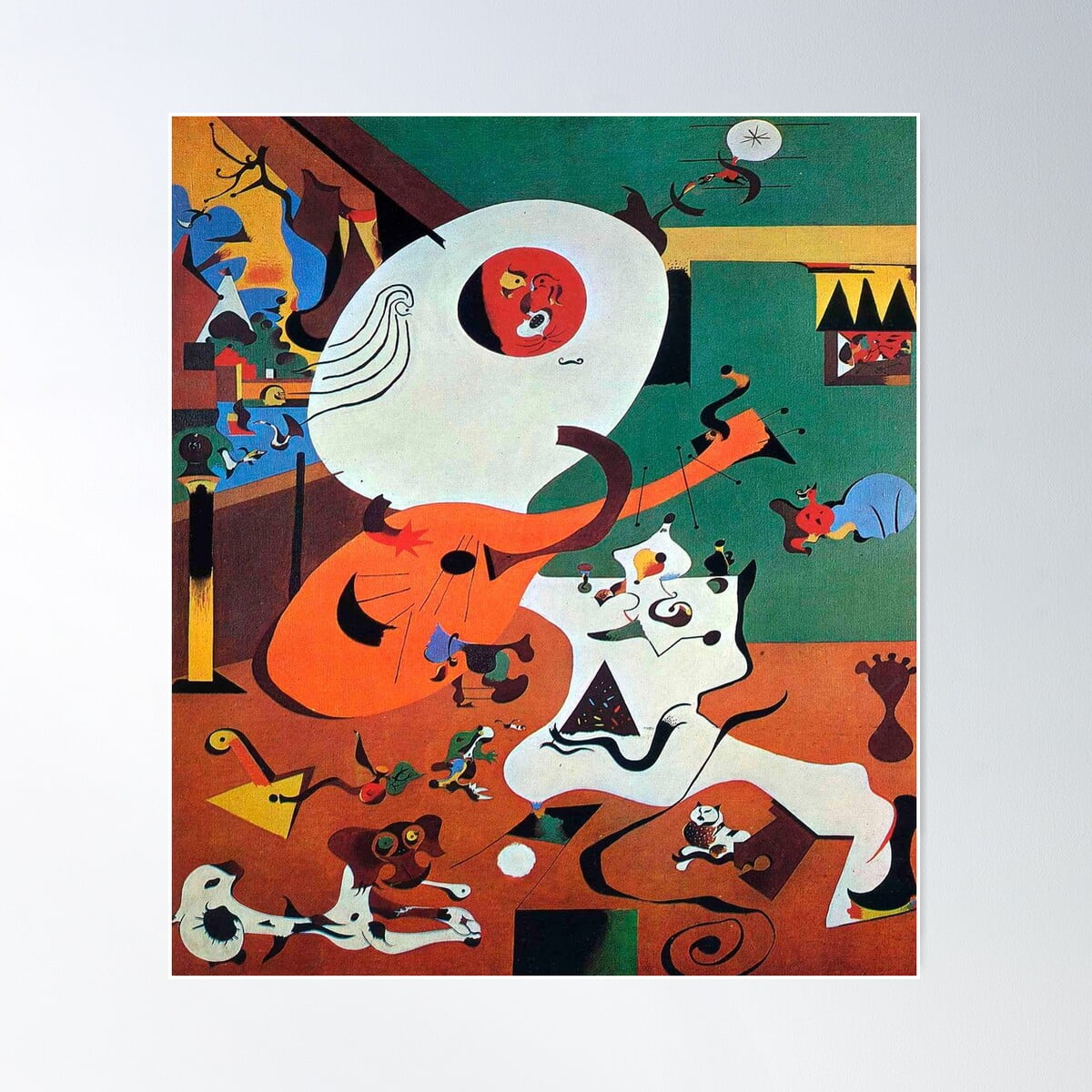 Dutch Interior I-Joan Miro Poster, 12x18 UNFRAMED - Walmart.com
