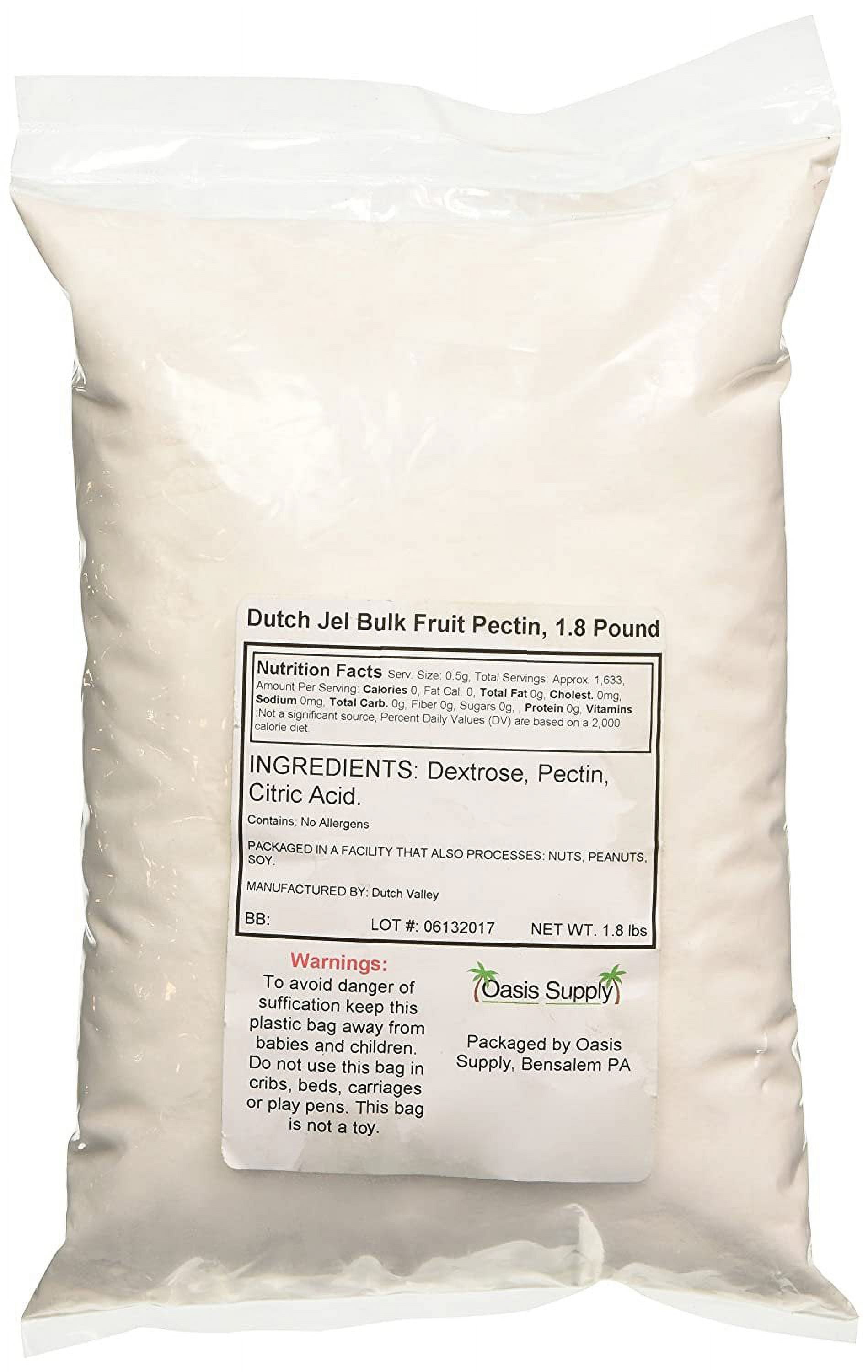 Dutch Jel Bulk Fruit Pectin, 1.8 Pound - Walmart.com