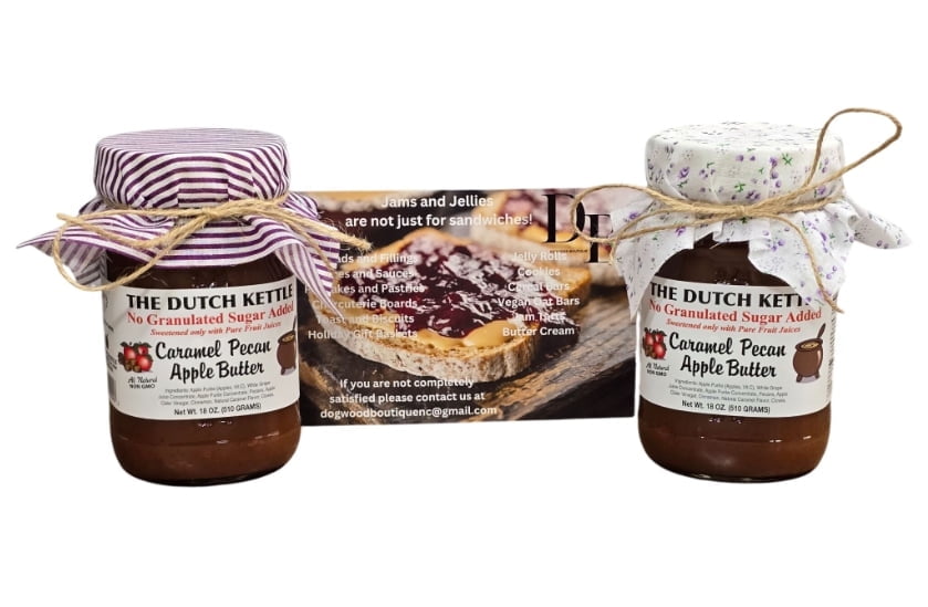 Dutch Kettle Homestyle Caramel Pecan Apple Butter No Sugar Added 2-18 ...