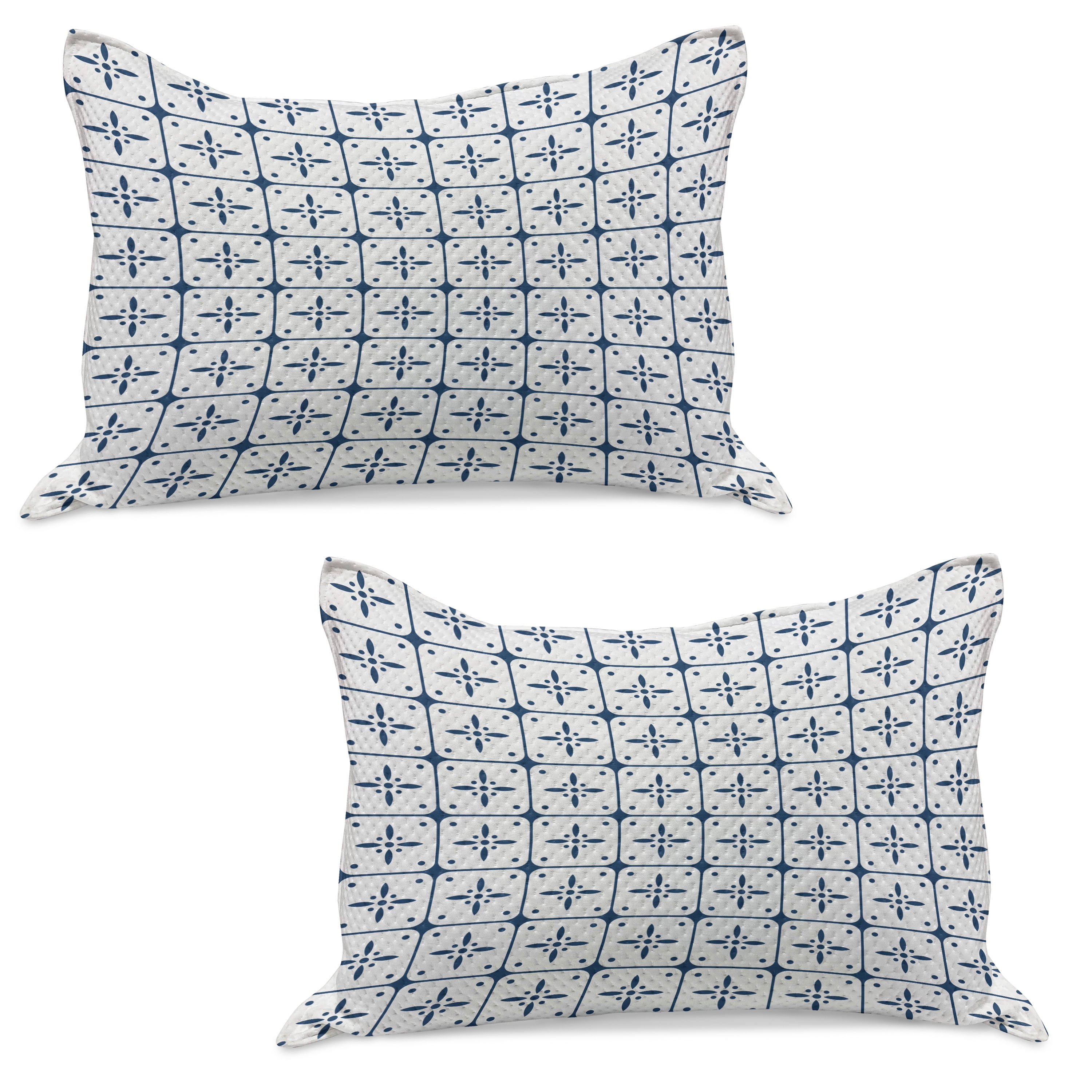 Dutch Knitted Quilt Pillowcover Set of 2, Classical Holland Delft ...