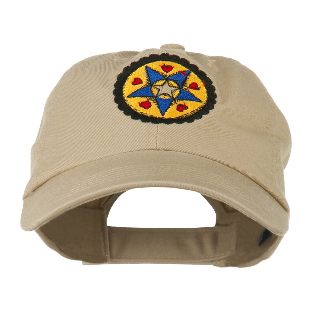 Dutch Motif Embroidered Cap - Khaki OSFM - Walmart.com