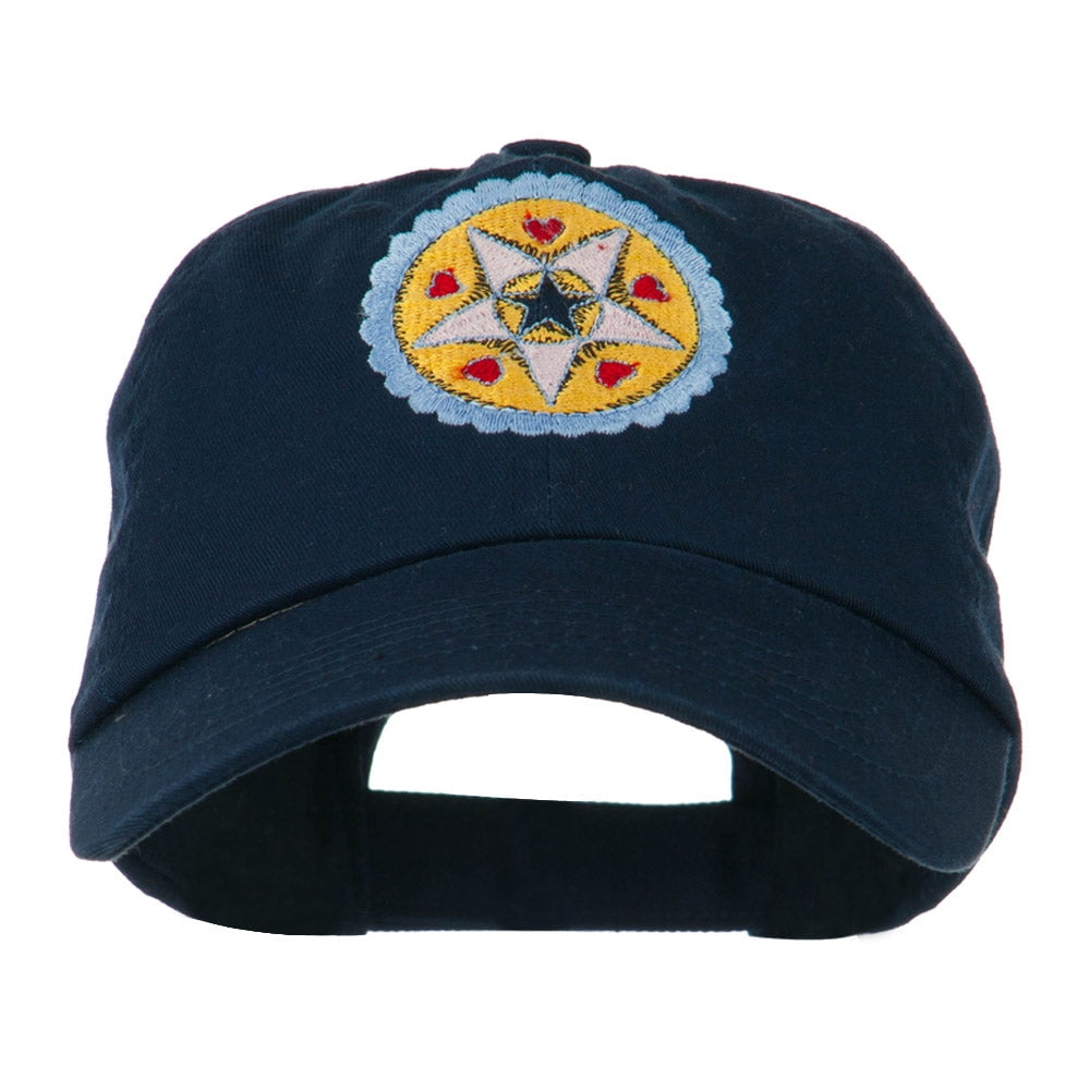 Dutch Motif Embroidered Cap - Navy OSFM - Walmart.com