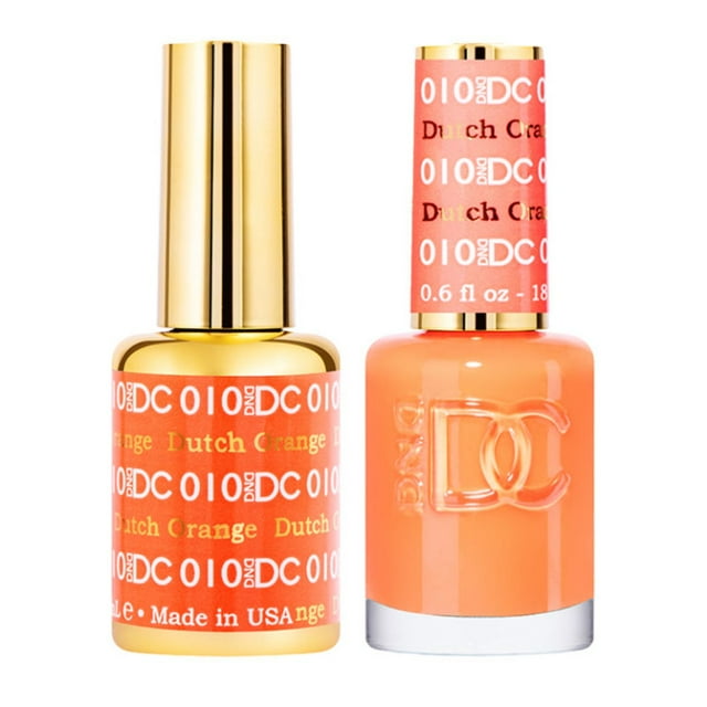 Dutch Orange #010 & Matching Polish Set - DND Gel & Lacquer - Walmart.com