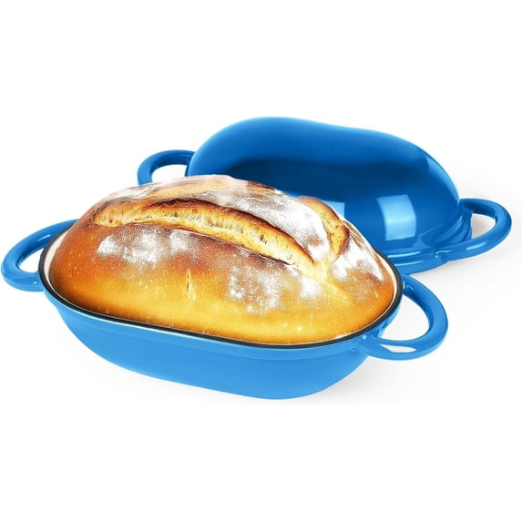 Dutch Oven for Bread Baking - Cast Iron Pot with Lid - for Sourdough ...