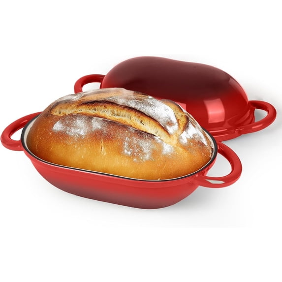 Dutch Oven for Bread Baking - Cast Iron Pot with Lid - for Sourdough ...