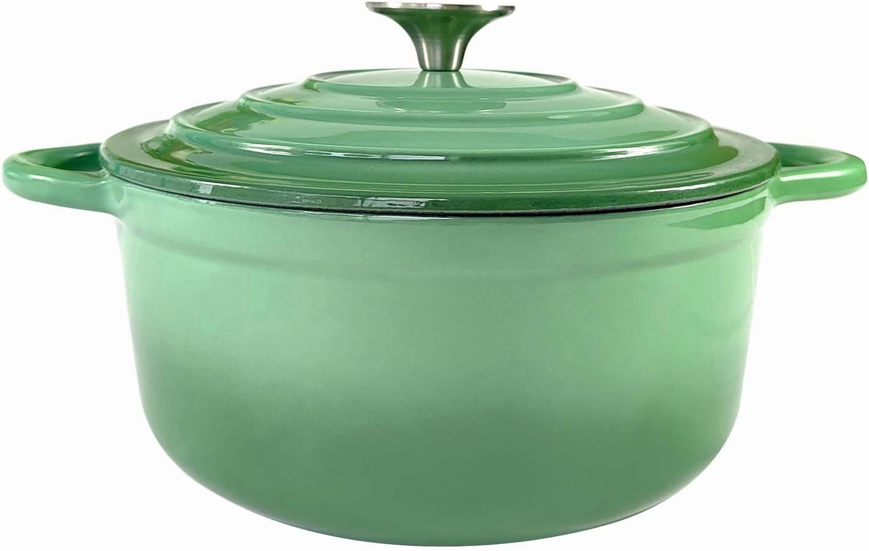 Dutch Oven,Cast Iron Dutch Ovens,Dutch Oven Pot with Lid,5 QT Enamel ...