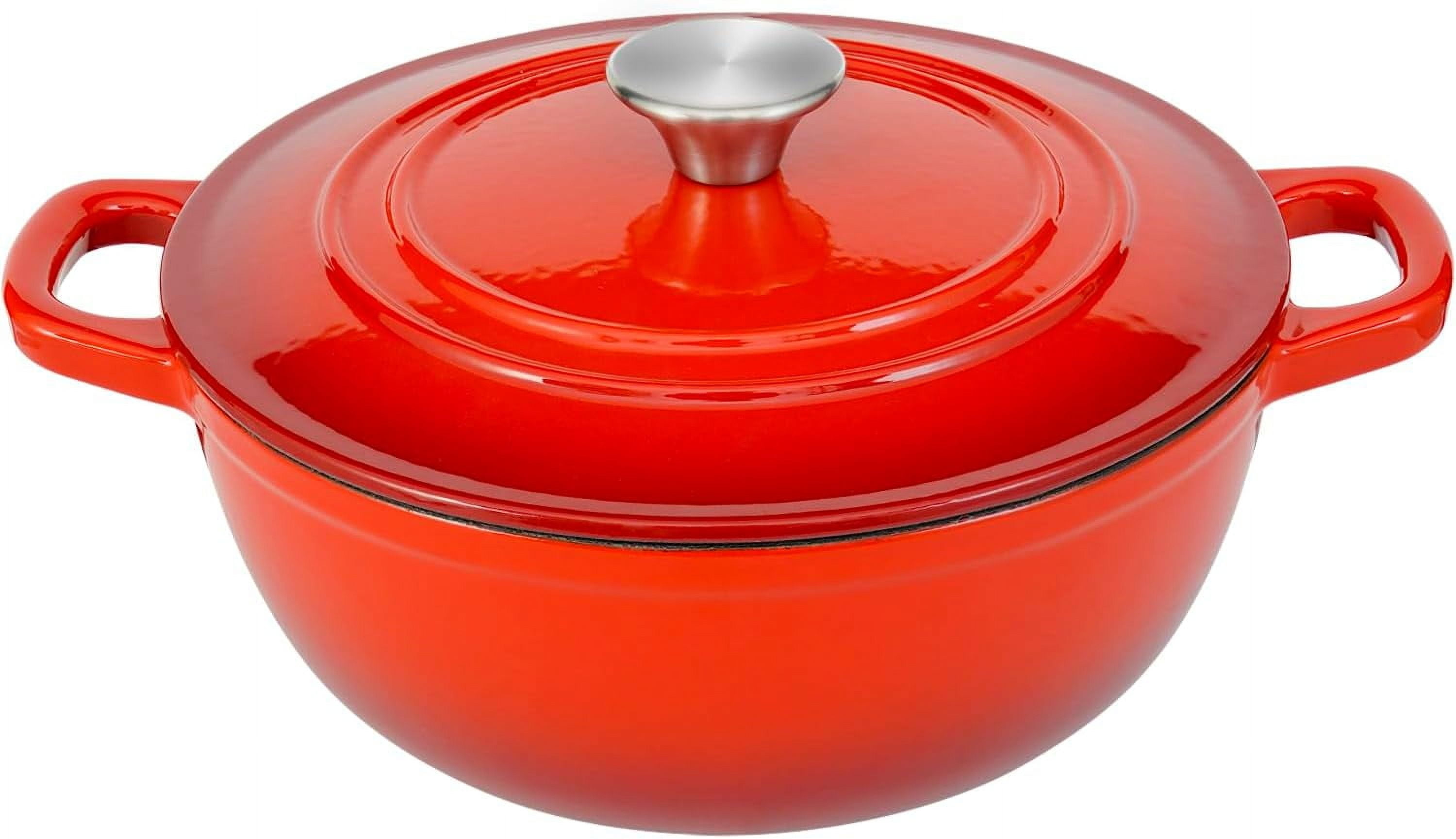 Dutch Oven Pot with Lid 4.8 qt Cast Iron Dutch Oven for Bread Baking ...
