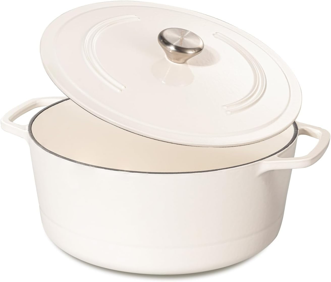 Dutch Oven Pot with Lid 6QT, Enameled Cast Iron Dutch Oven for Bread ...