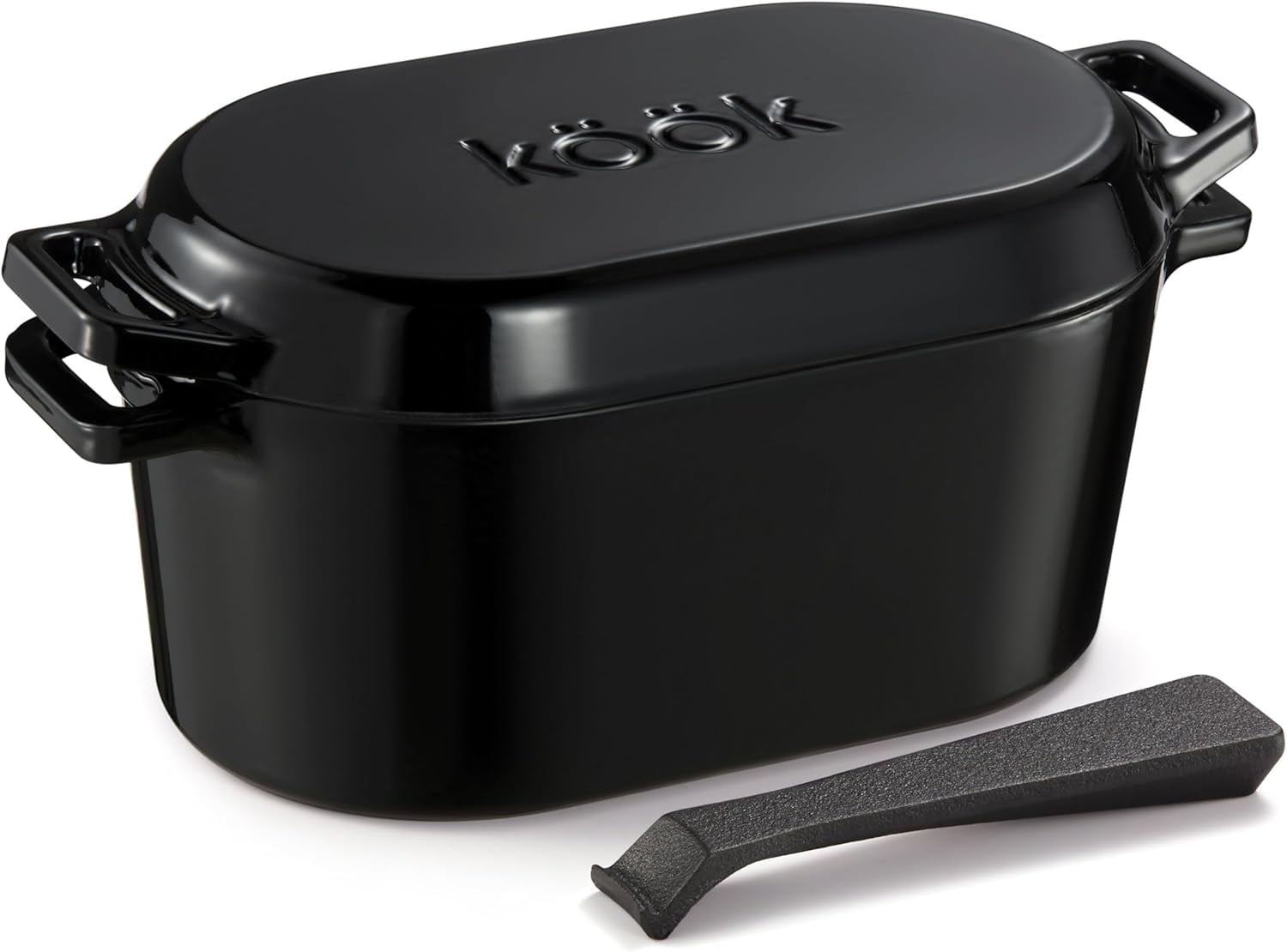 Dutch Oven For Sourdough Bread Baking By Kook 34 Qt Loaf Pan With Lid Bread Oven Oval
