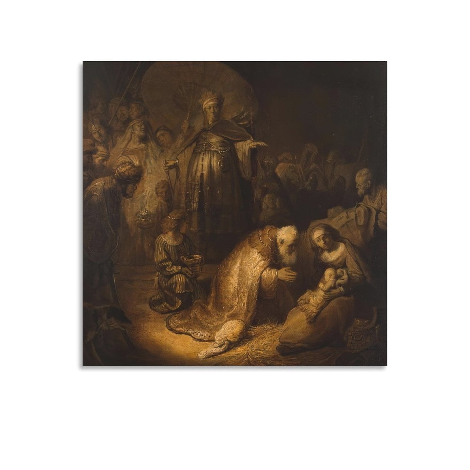 Dutch Painters Rembrandt Adoration of The Magi Poster Picture Print ...