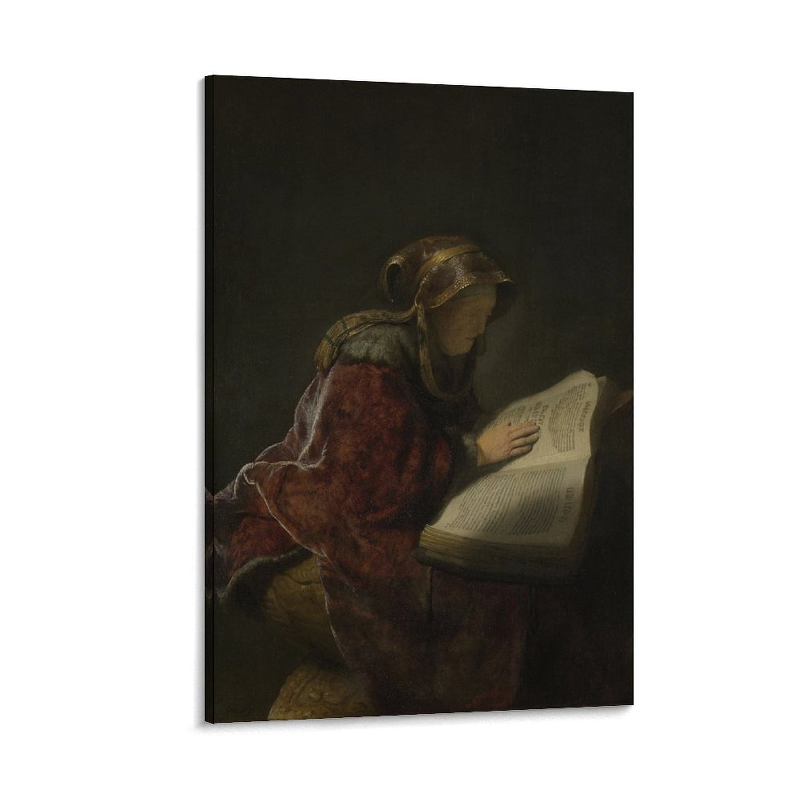 Dutch Portrait Painters Rembrandt Van Rijn Anna The Prophetess Poster ...