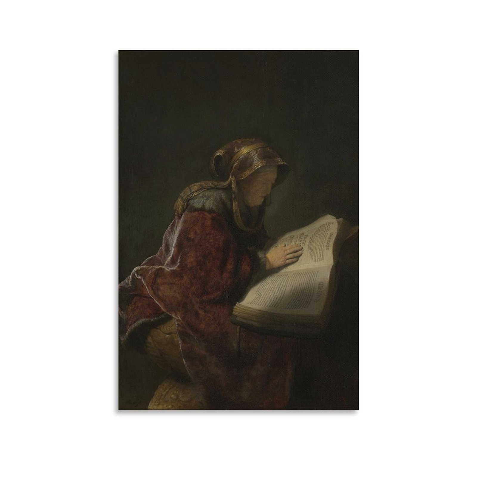 Dutch Portrait Painters Rembrandt Van Rijn Anna The Prophetess Poster ...