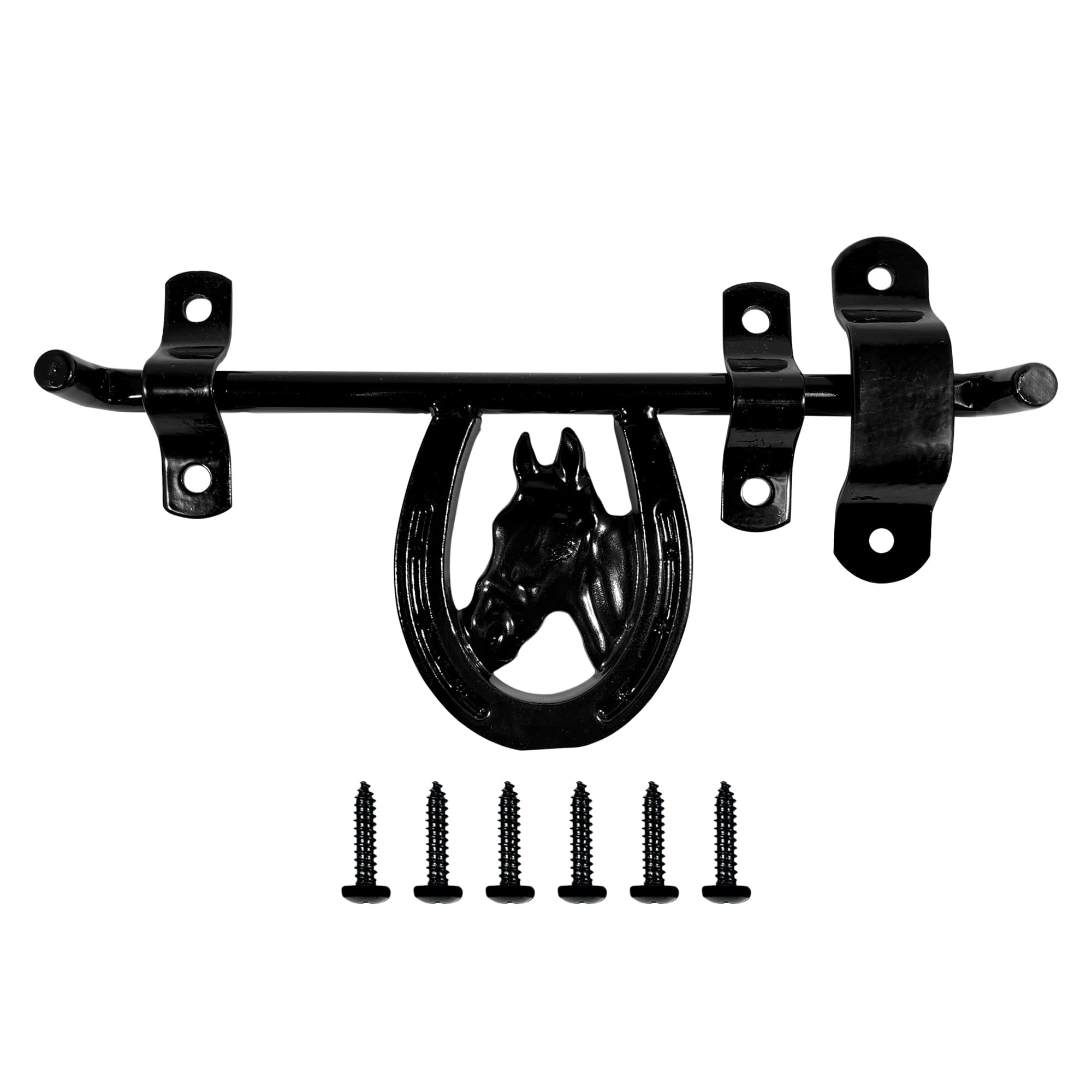 Dutch Ranch Heavy Duty Steel Barn Stall Door Latch, Black, Fits Left or ...