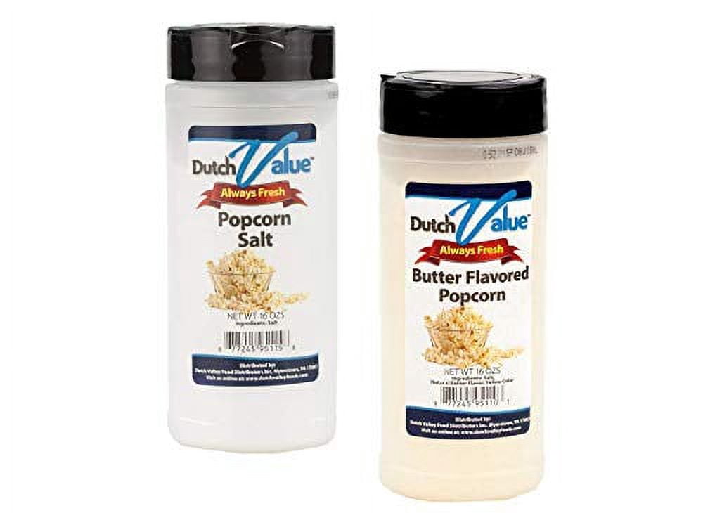 Dutch Value Popcorn Salt- Two 16 oz. Bottles (Variety Pack) - Walmart.com