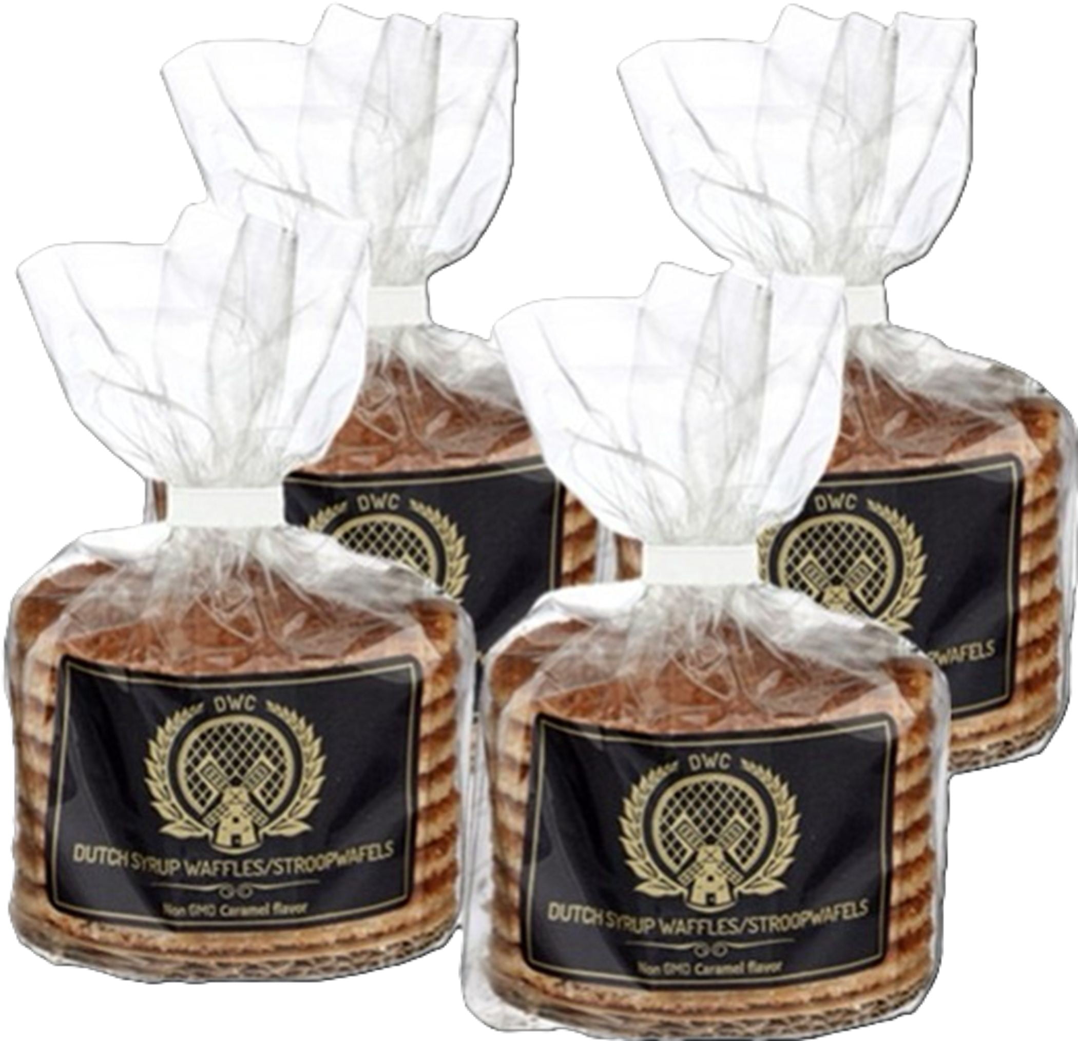 Dutch Waffle Company Premium Stroopwafel, Caramel Flavor, 32 Non-GMO ...