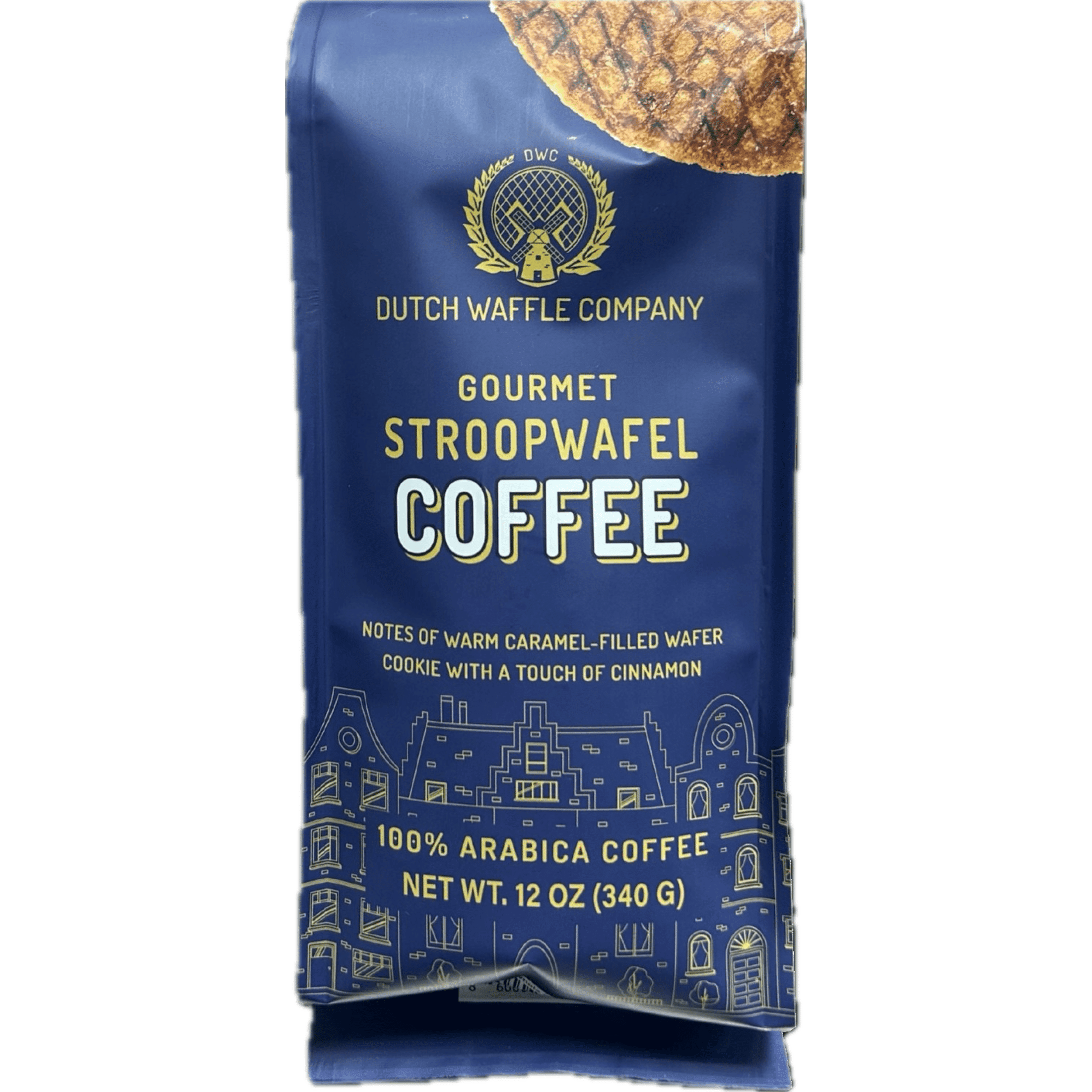 Dutch Waffle Company Stroopwafel Flavored Coffee, 12 oz. Pouch, Ground ...