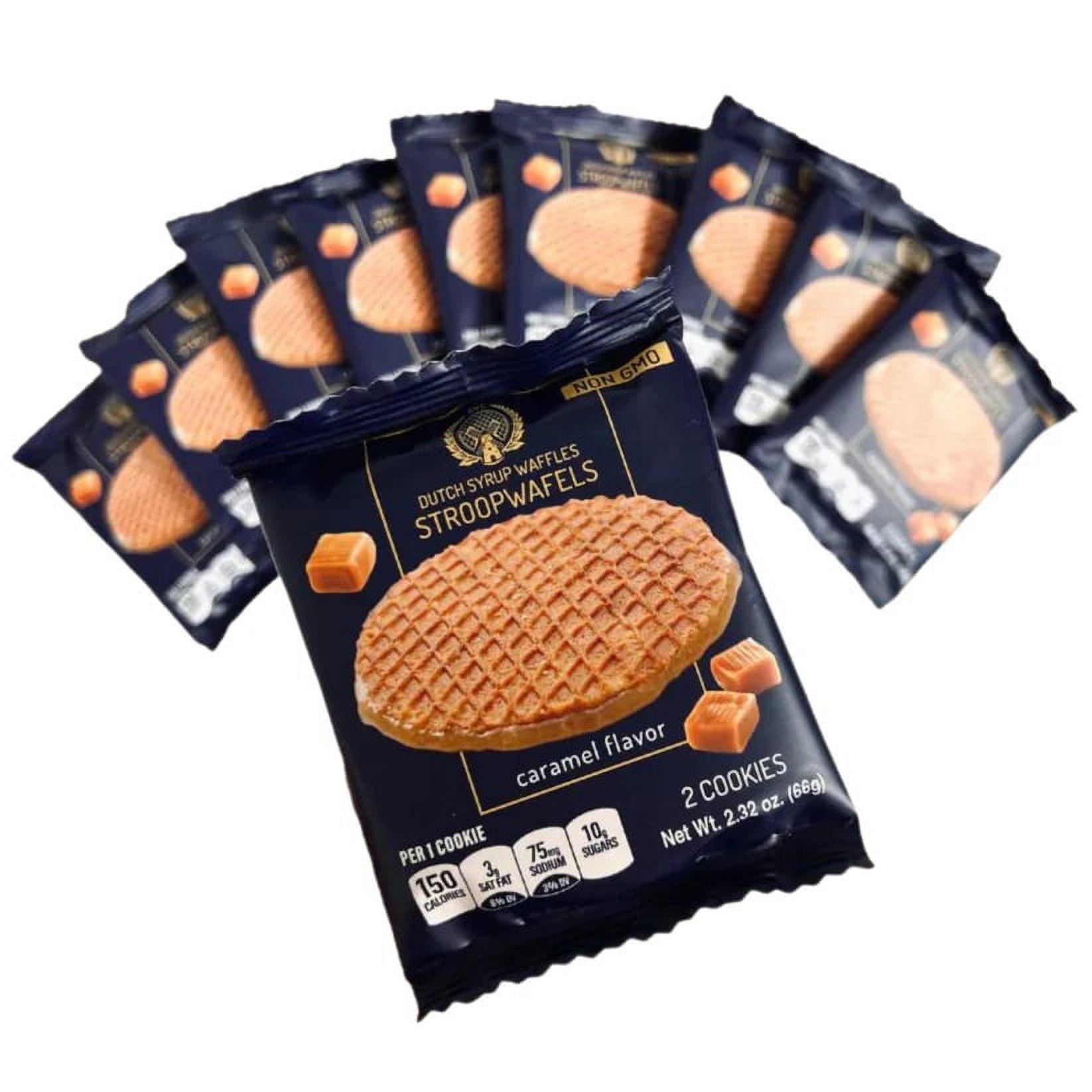 Dutch Waffle Company Stroopwafels, Caramel Flavor, 20 Cookies (10 packs ...