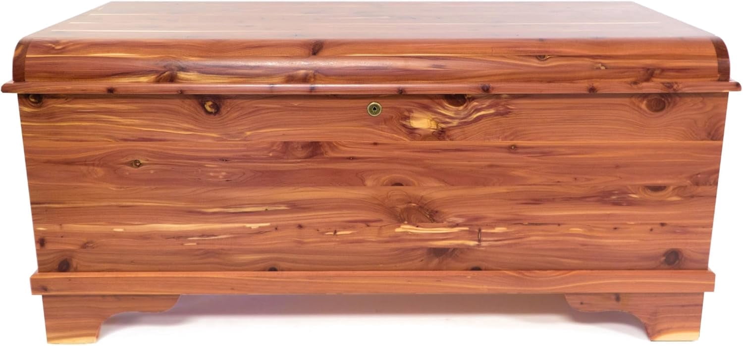 DutchCrafters 35" Solid Cedar Hope Chest with Lock & Key – Small ...