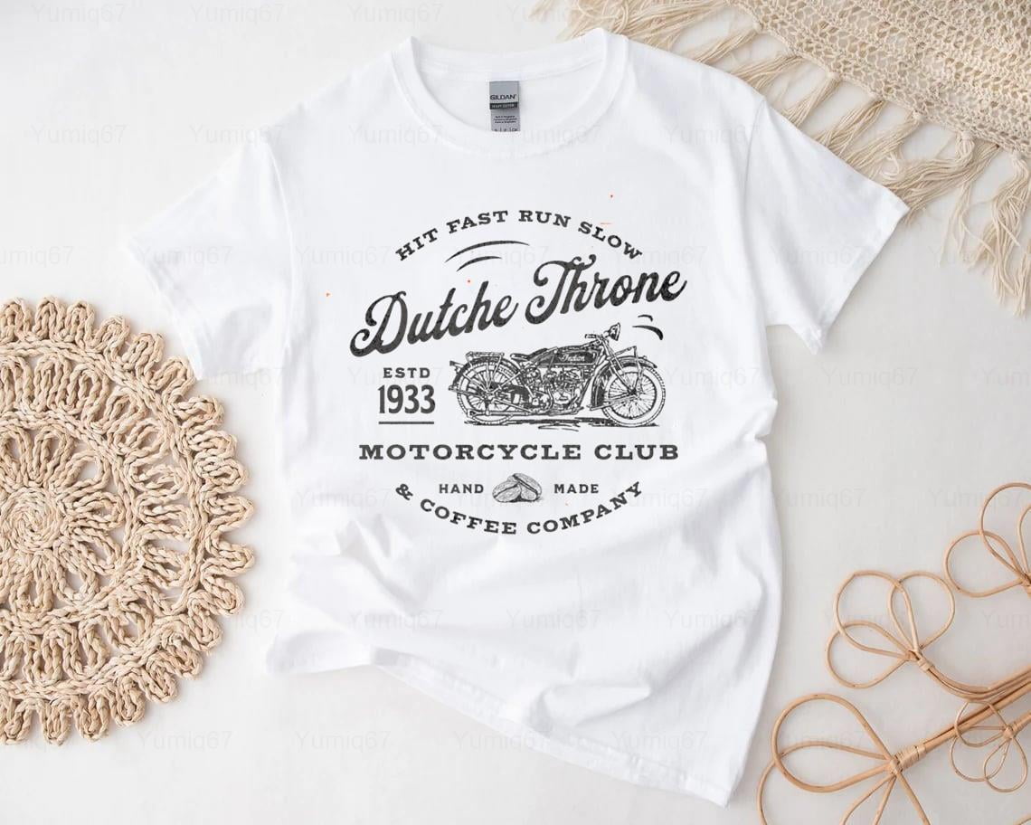 Dutche Motorcycle Club T-shirt with Rugged Biker Legacy, for men ...