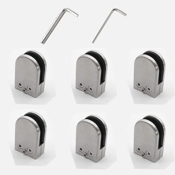 Dutchman Adjustable Glass Clamp 304 Stainless Steel for Balustrade ...