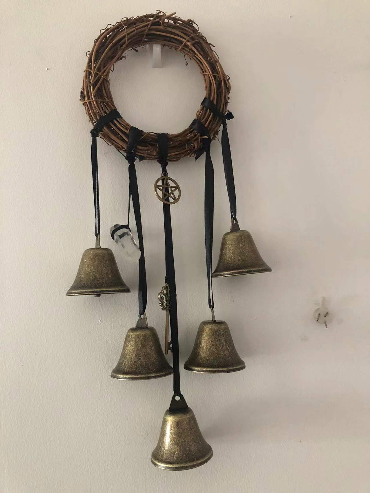 Dutchman Bohemian Bell Wind Chime Door Hook Hanging Witch Bell Garden ...