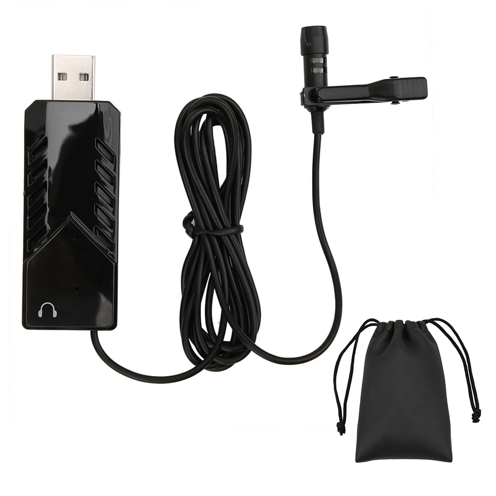 Dutchman USB Portable Collar Clip-on Microphone for Smartphone Laptop ...