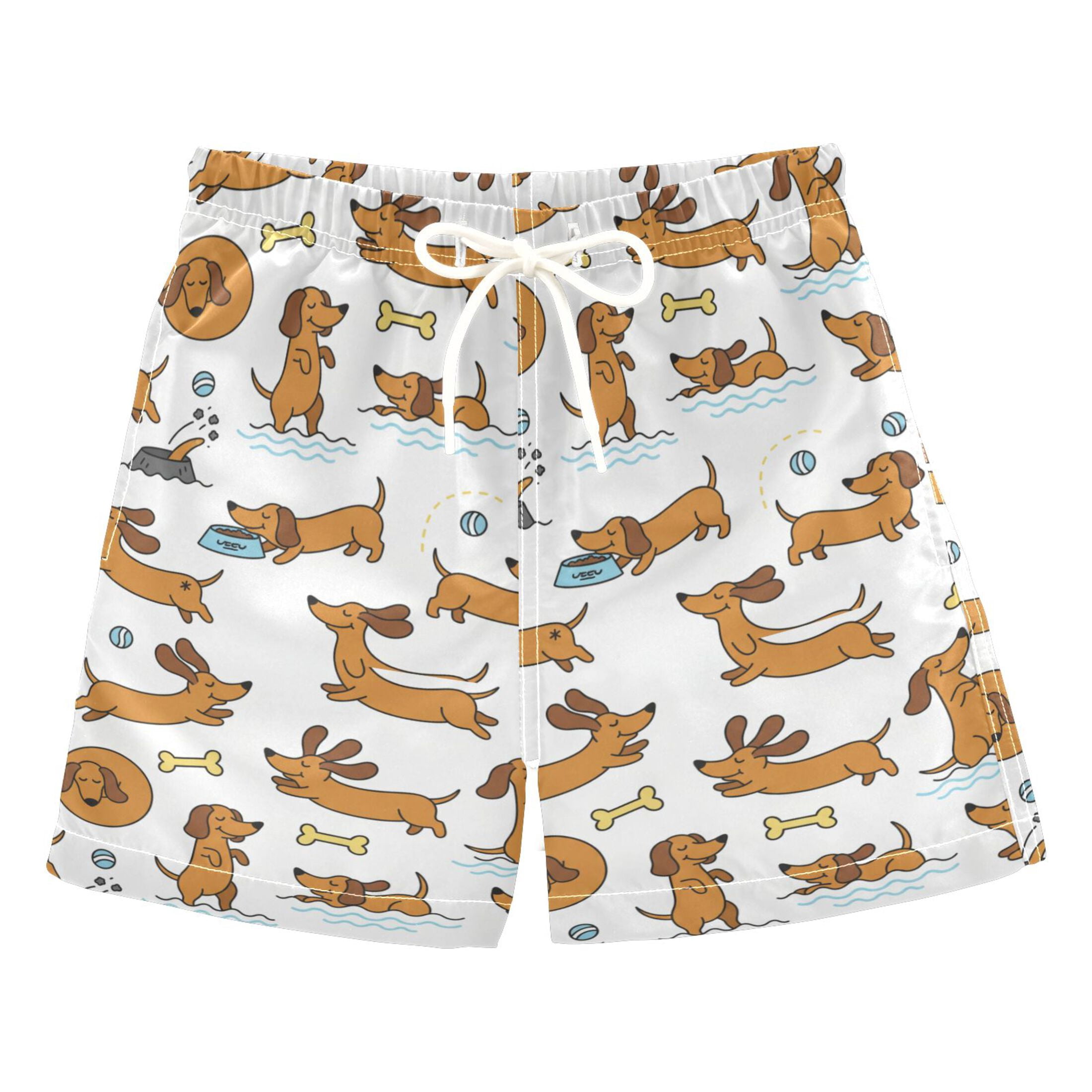Dutchshunds Dog Swim Trunks Quick Dry Beach Pool Board Shorts ...
