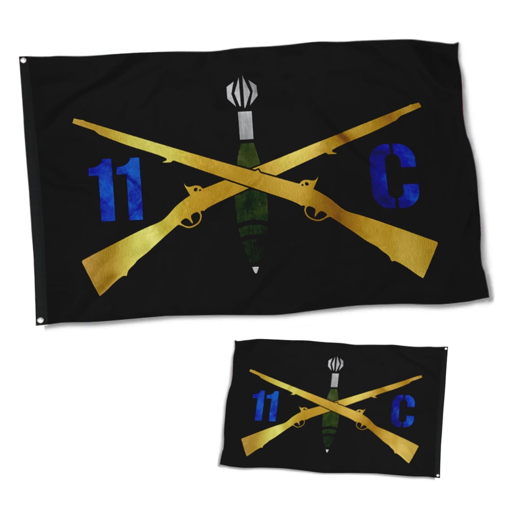 Dutern Double Sided 11C Mortarman Flag Military Banner 3 Ply with Brass ...