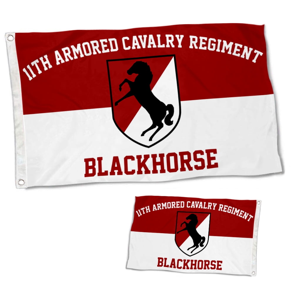 Dutern Double Sided 11th armored cavalry regiment Flag Banner 3 Ply ...