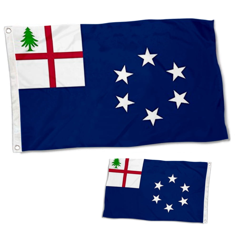 Dutern Double Sided 1988 New England Flag Banner 3 Ply with Brass ...