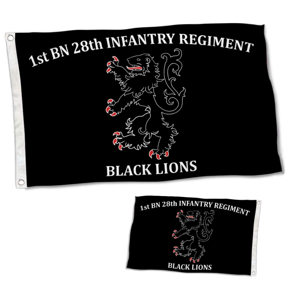 Dutern Double Sided 1st BN 28th Infantry Regiment Flag Banner 3 Ply ...