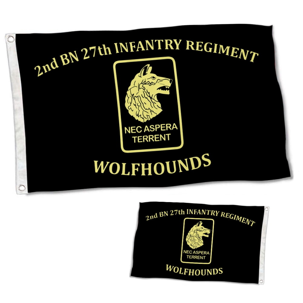 Dutern Double Sided 27th IN. Flag 2nd BN 27th Infantry Regiment ...