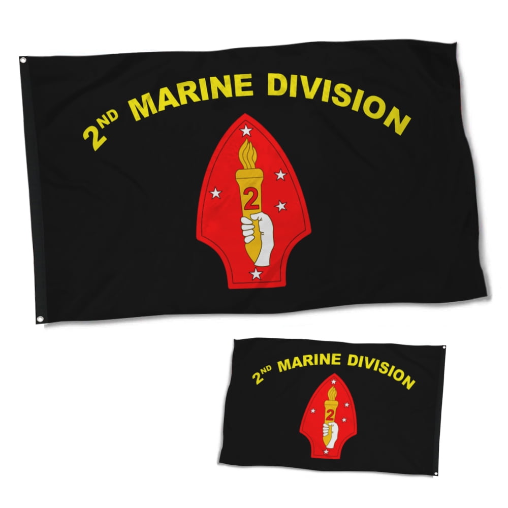 Dutern Double Sided 2nd Division Military Flag Banner 3 Ply with Brass ...