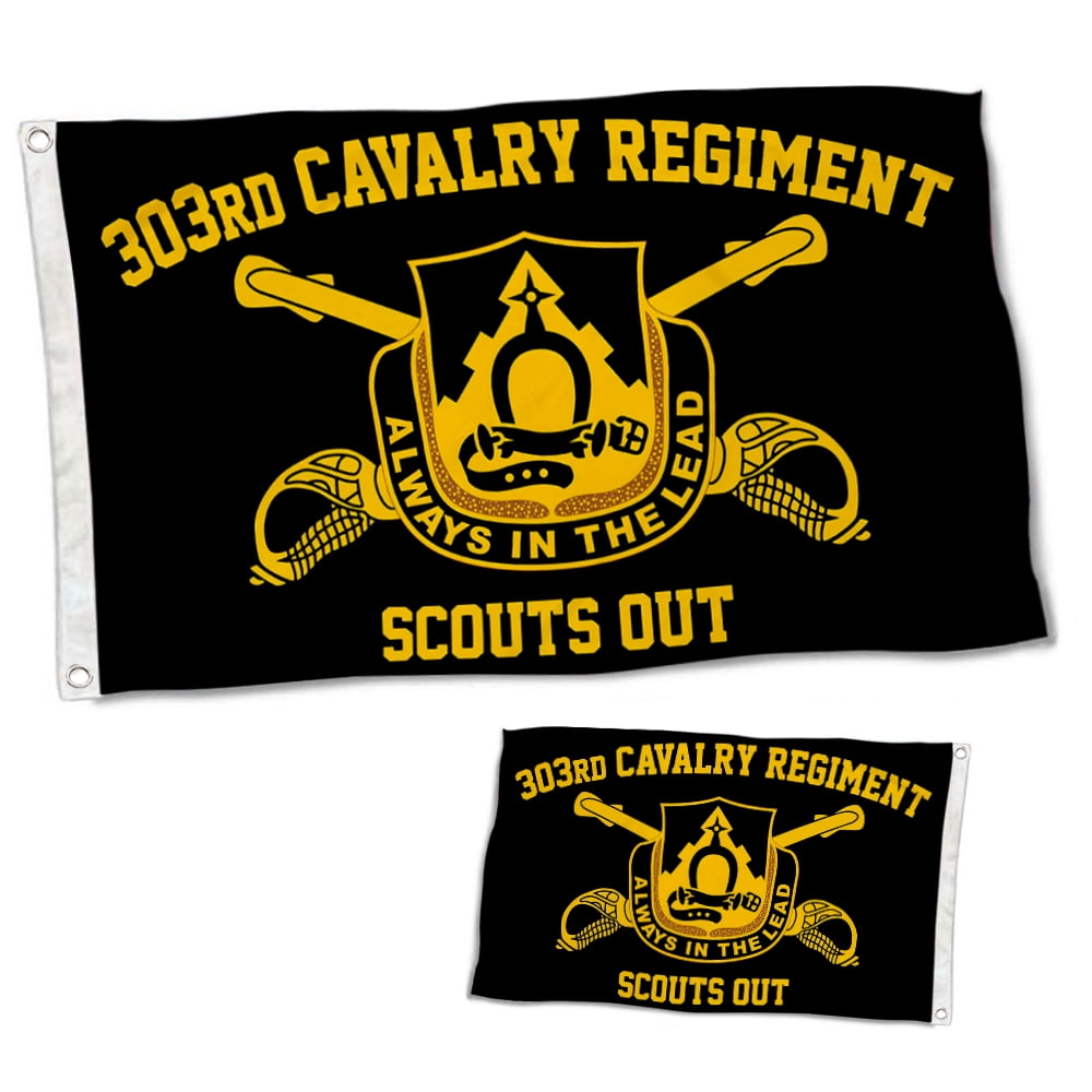 Dutern Double Sided 303rd Cavalry Regiment Flag Scouts Out Flags Banner ...