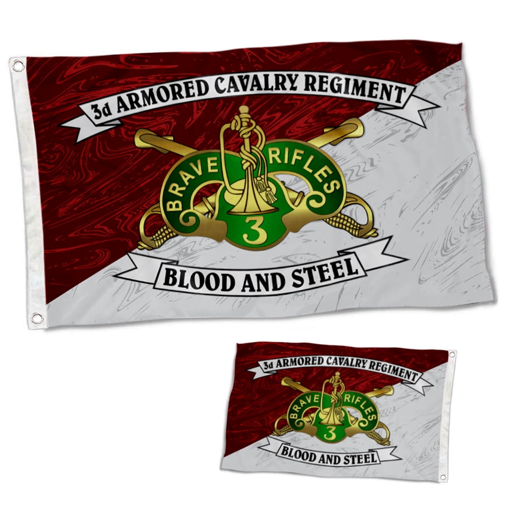 Dutern Double Sided 3rd Acr Blood&Steel Flag Military Banner 3 Ply with ...
