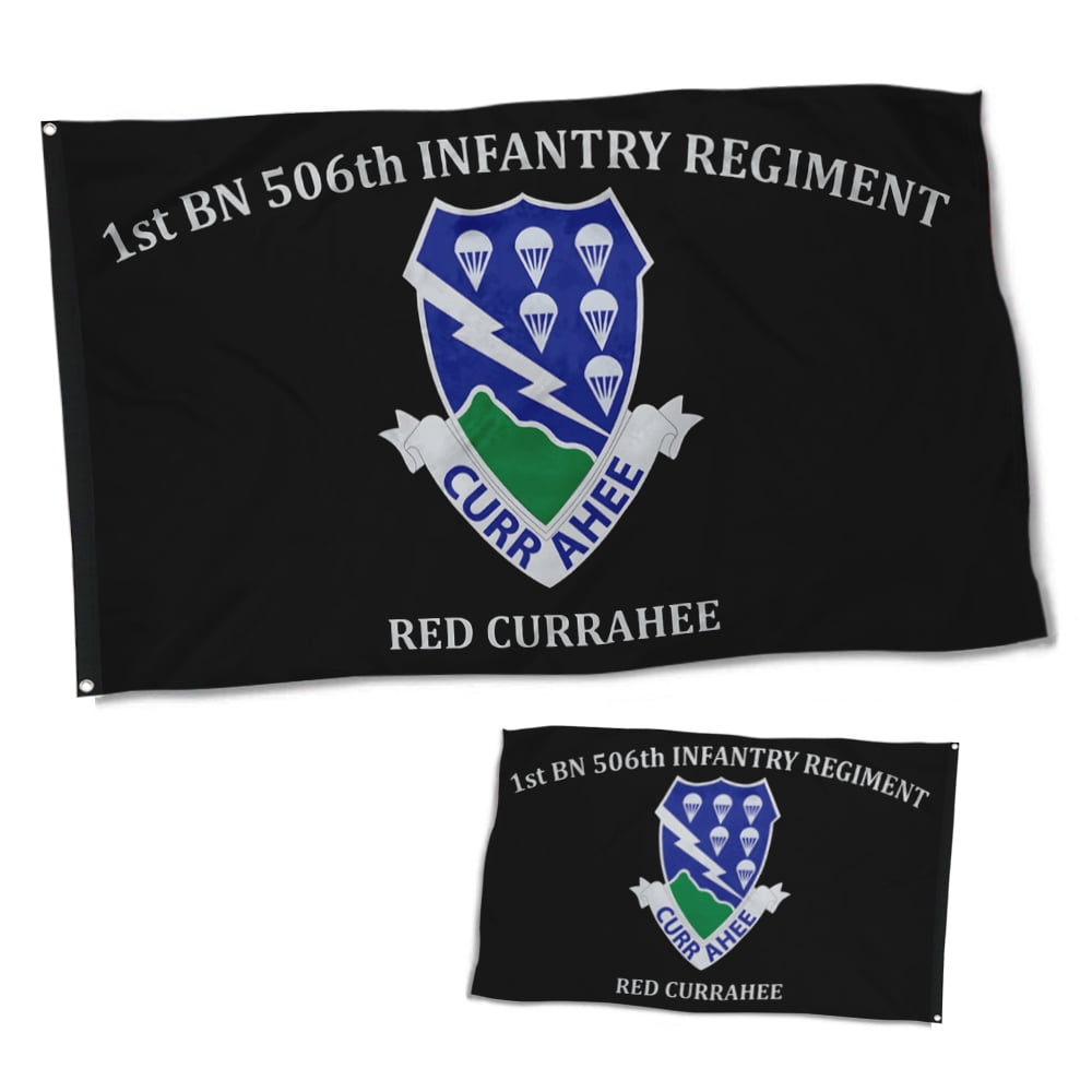 Dutern Double Sided 506th Infantry Regiment Flag Red Currahee Banner 3 ...