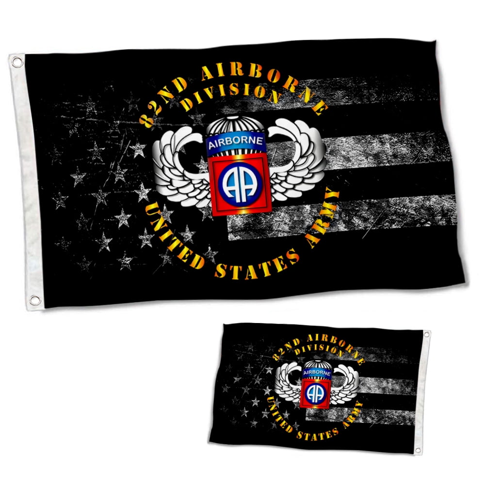 Dutern Double Sided 82nd Airborne Division Flag Banner 3 Ply with Brass ...
