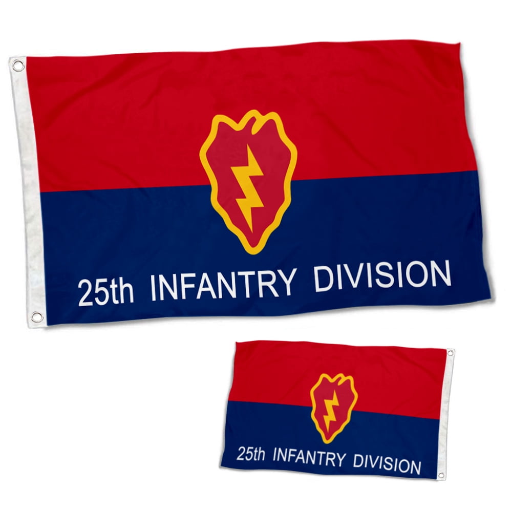 Dutern Double Sided Army 25th Infantry Division Flag Banner 3 Ply with ...