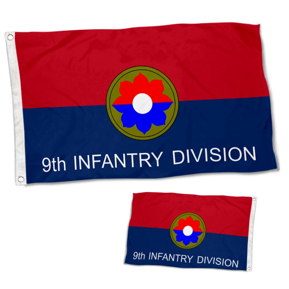 Dutern Double Sided Army 9th Infantry Division Flag Military Banner 3 ...