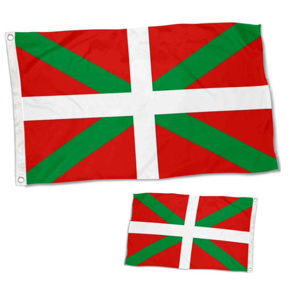 Dutern Double Sided Basque Country Flag Banner 3 Ply with Brass ...