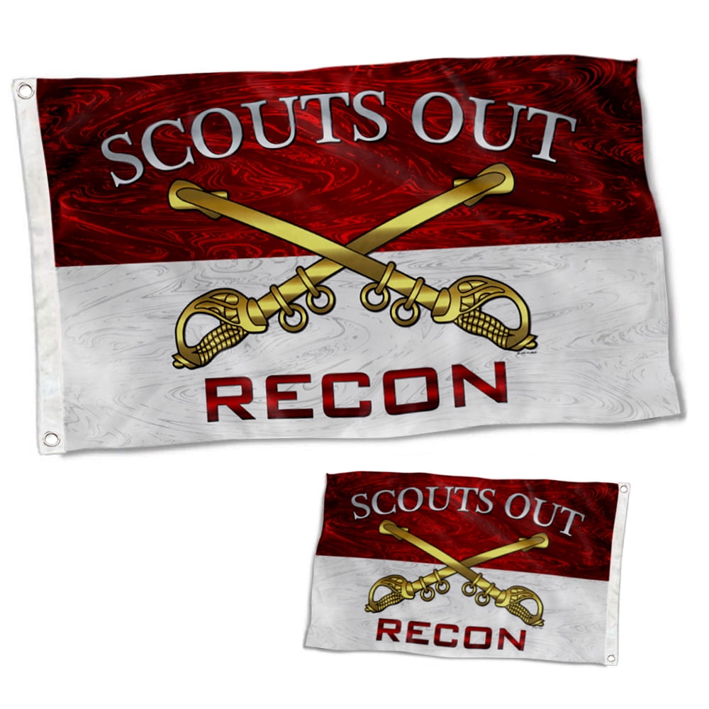 Dutern Double Sided Cavalry Scouts Out Recon Flag Banner 3 Ply with ...