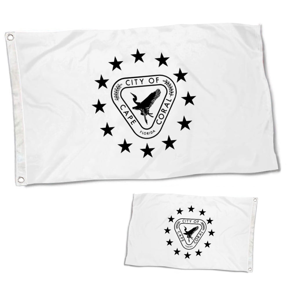 Dutern Double Sided City of Of Cape Coral Flag Florida Banner 3 Ply ...