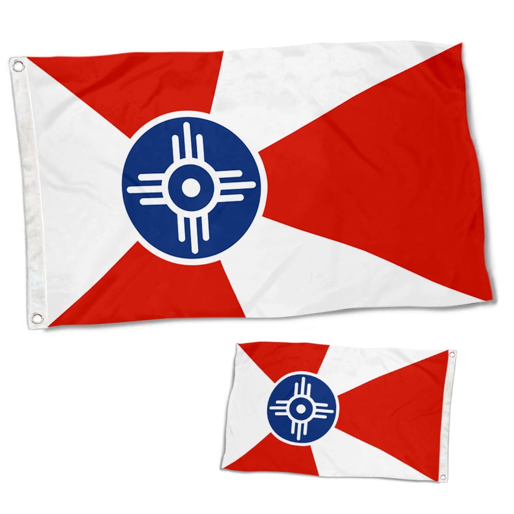 Dutern Double Sided City of Wichita Flag Banner 3 Ply with Brass ...