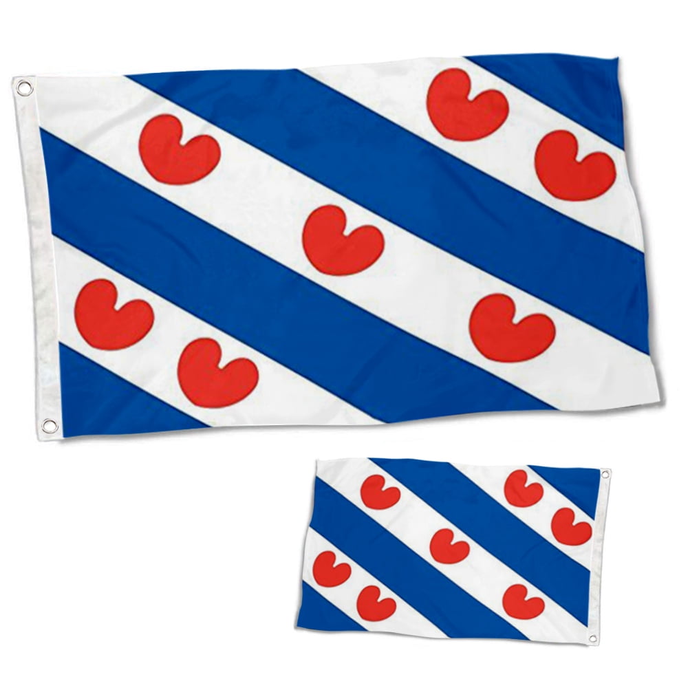 Dutern Double Sided Friesland Flag Banner 3 Ply with Brass Grommets ...