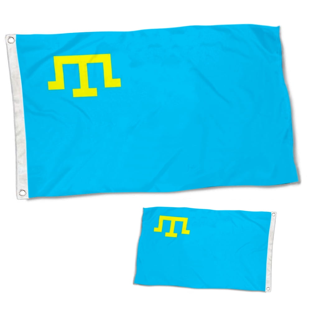 Dutern Double Sided National of the en Crimean Tatars Flag Banner 3 Ply ...