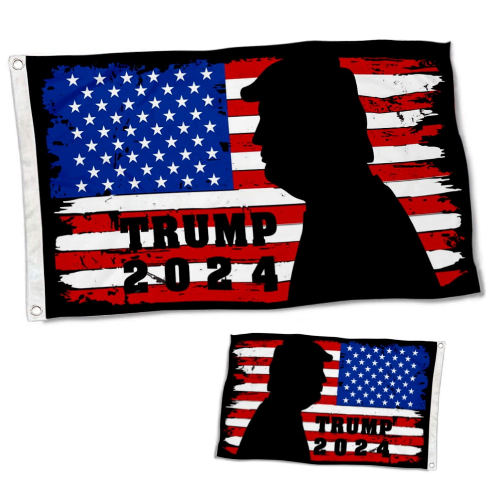 Dutern Double Sided Trump 2024 Flag Banner 3 Ply with Brass Grommets ...