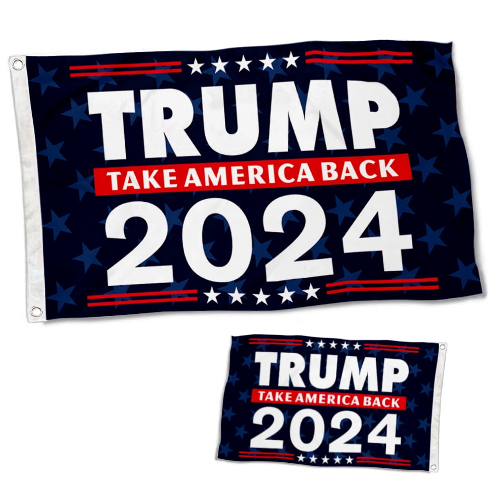 Dutern Double Sided Trump 2024 Grommet Flag Take America Back Flag ...