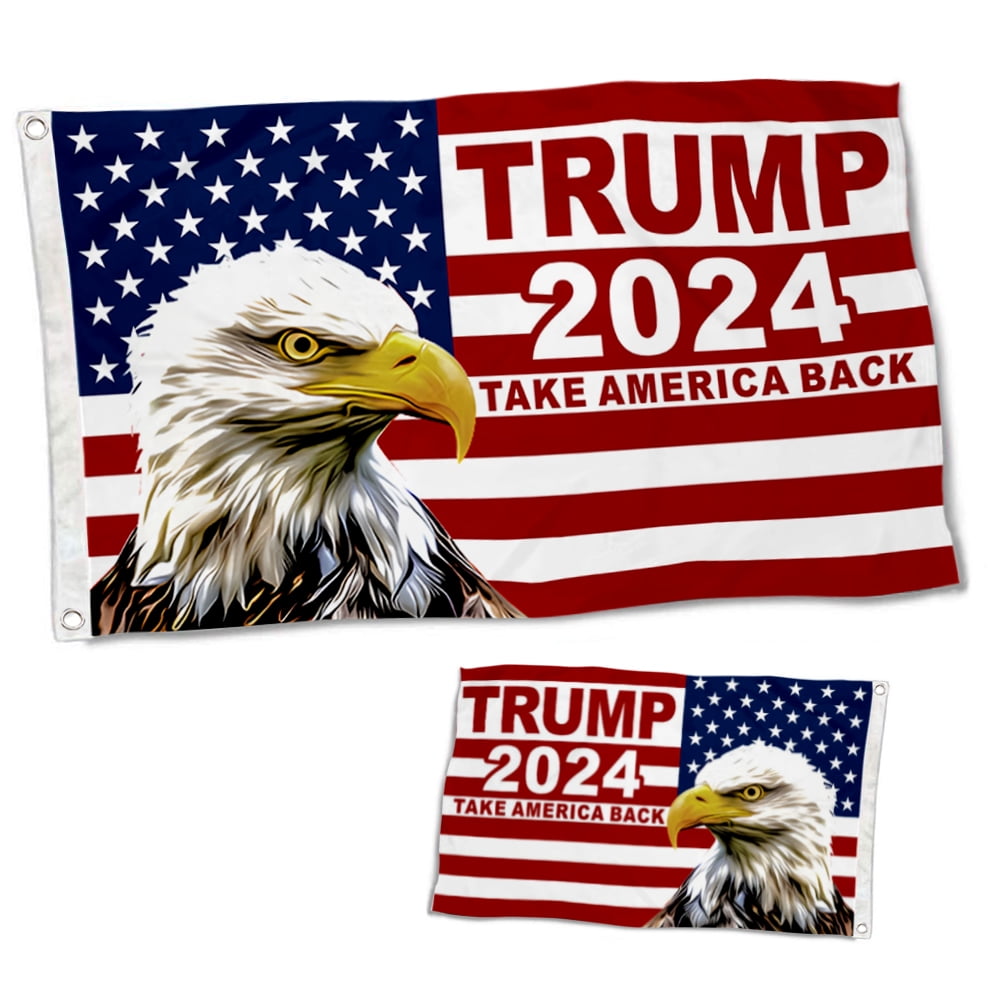 Dutern Double Sided Trump 2024 MAGA Take America Back Flag Banner 3 Ply ...